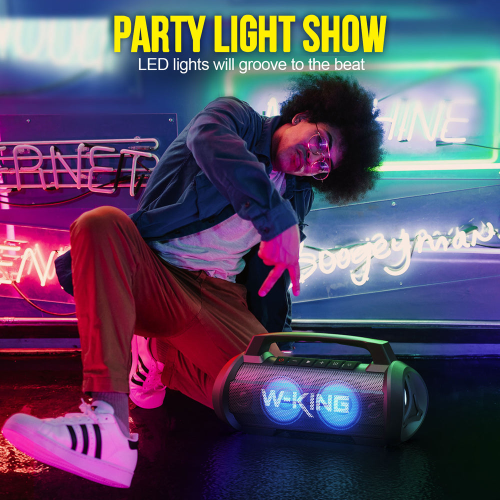 D10 - 120W Dynamic Bass | RGB Lights & Karaoke Ready | TWS, AUX, TF ...